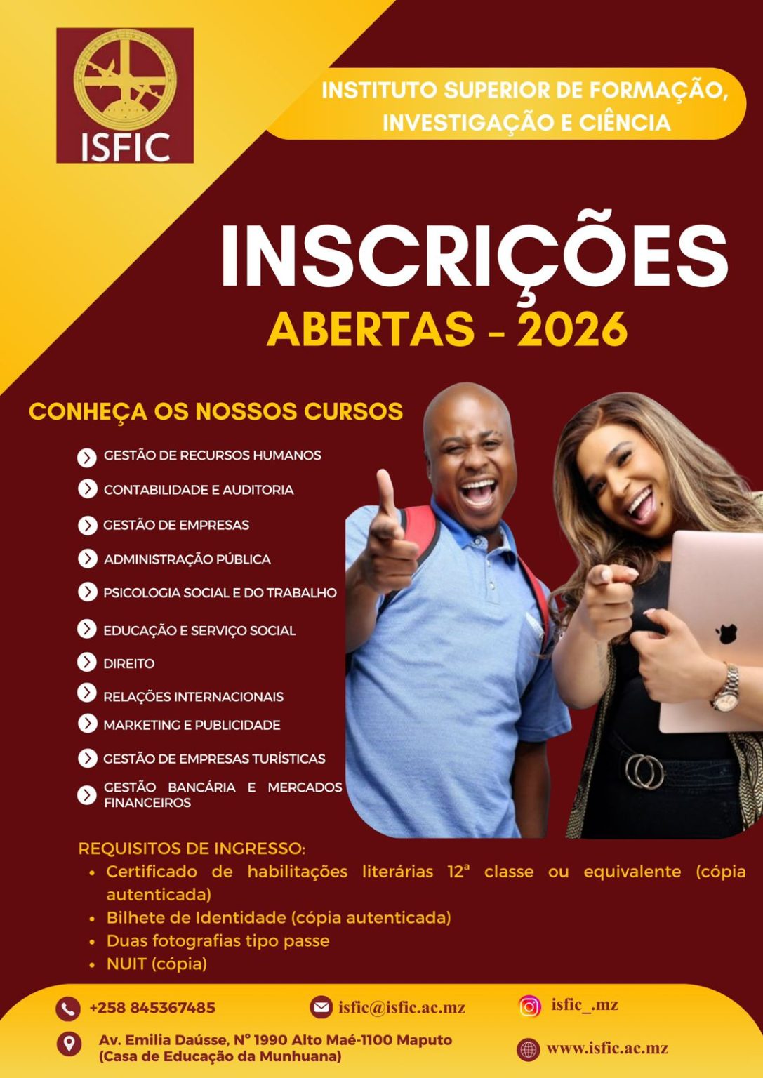 Escolher o ISFIC para fazer a licenciatura é investir no futuro - ISFIC