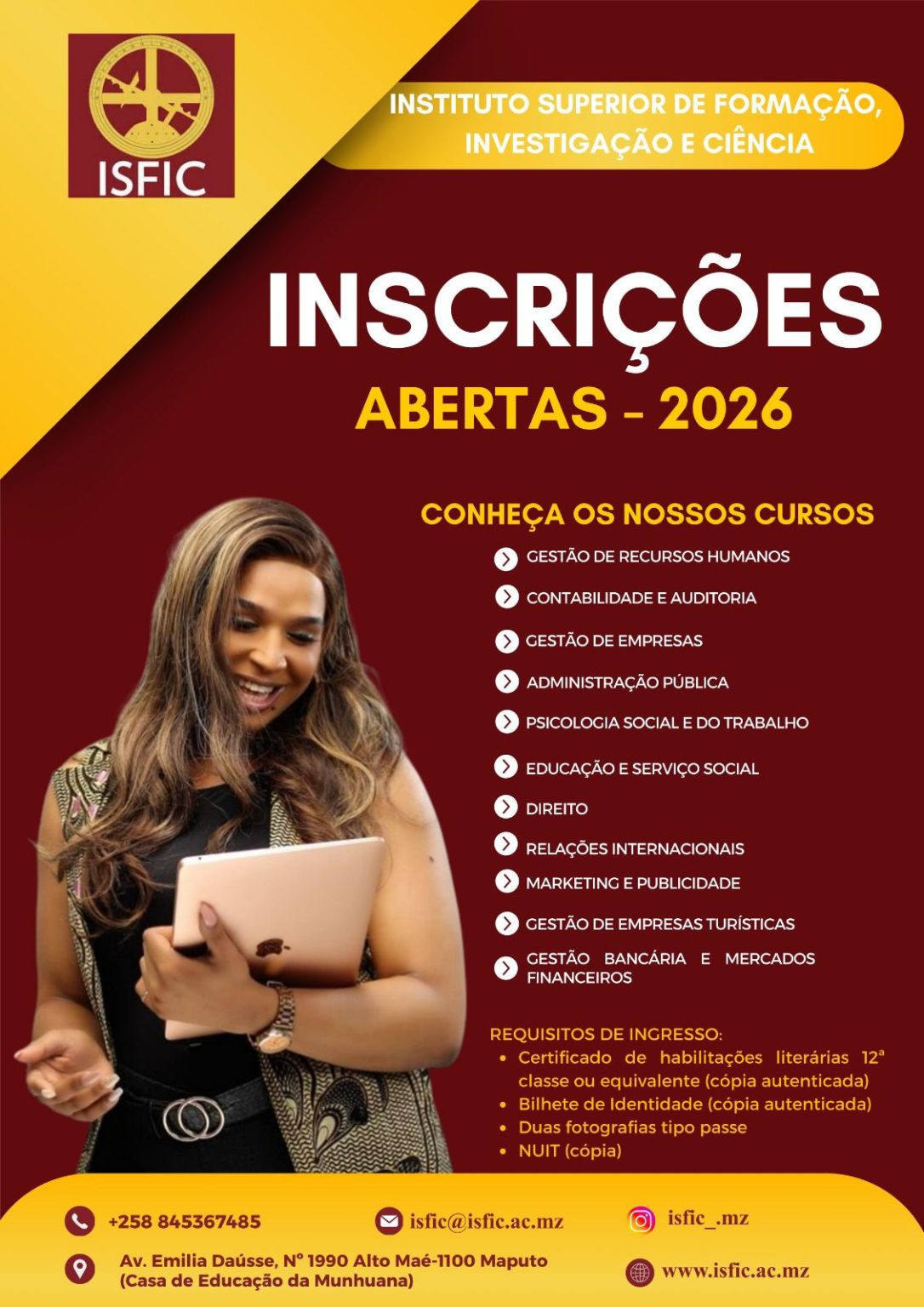 Escolher o ISFIC para fazer a licenciatura é investir no futuro - ISFIC